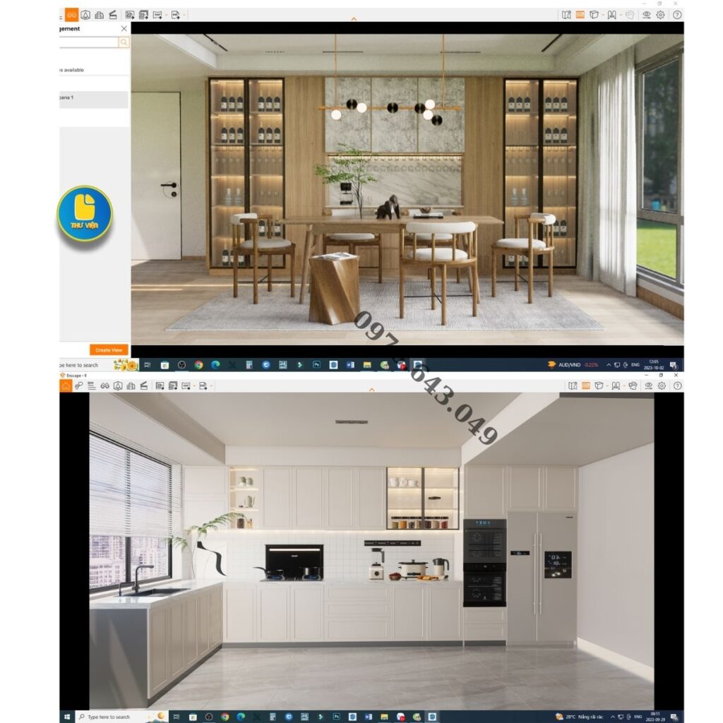 Bộ Thiết Kế Bếp SketchUp Full Setting ENSCAPE Ấn Là Ren - Nội Thất DT ...