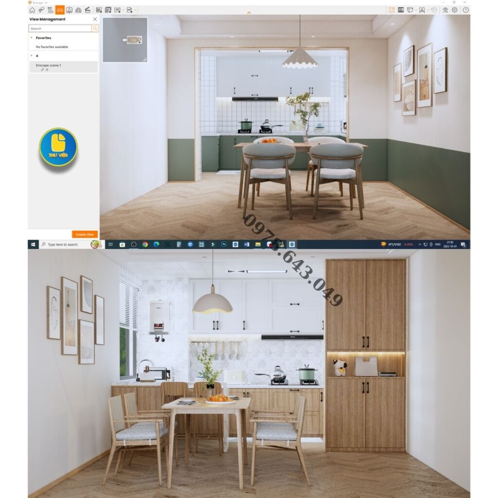 Bộ Thiết Kế Bếp SketchUp Full Setting ENSCAPE Ấn Là Ren - Nội Thất DT ...