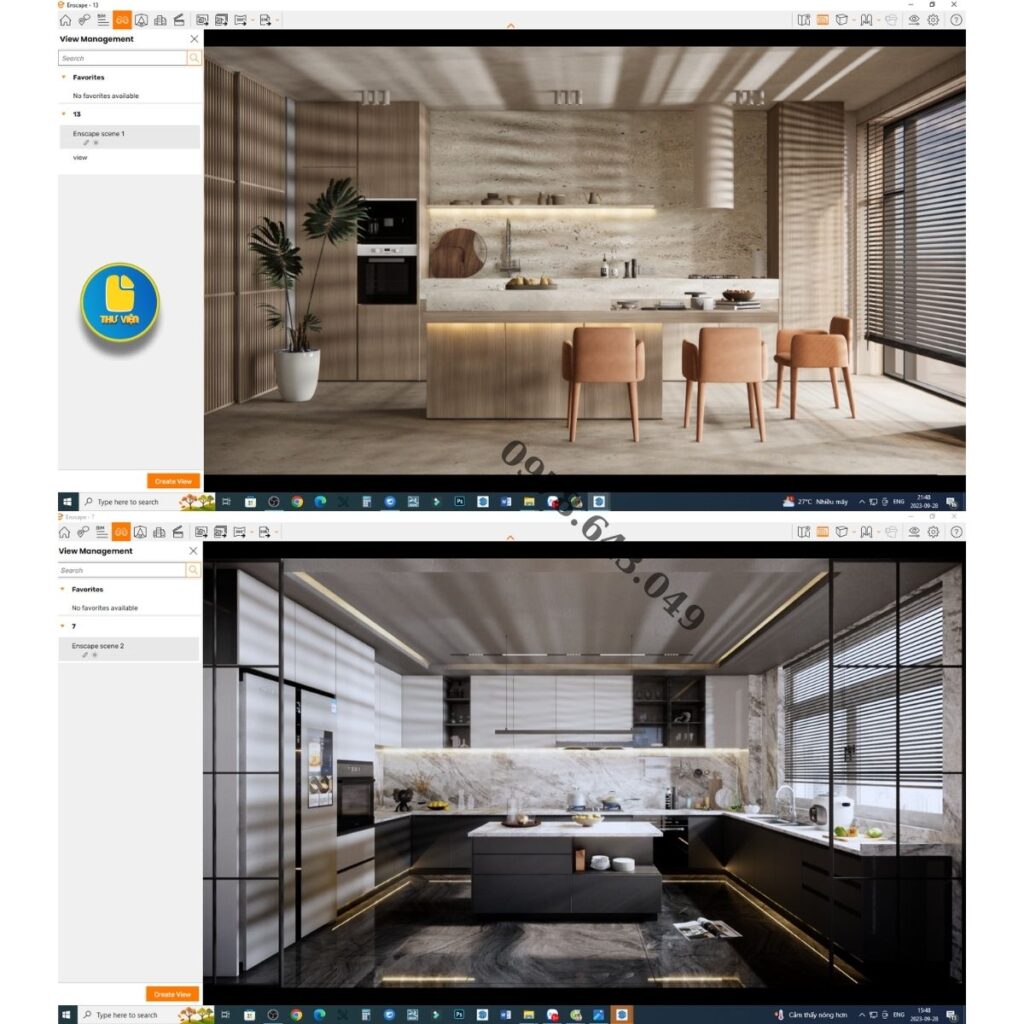 Bộ Thiết Kế Bếp SketchUp Full Setting ENSCAPE Ấn Là Ren - Nội Thất DT ...